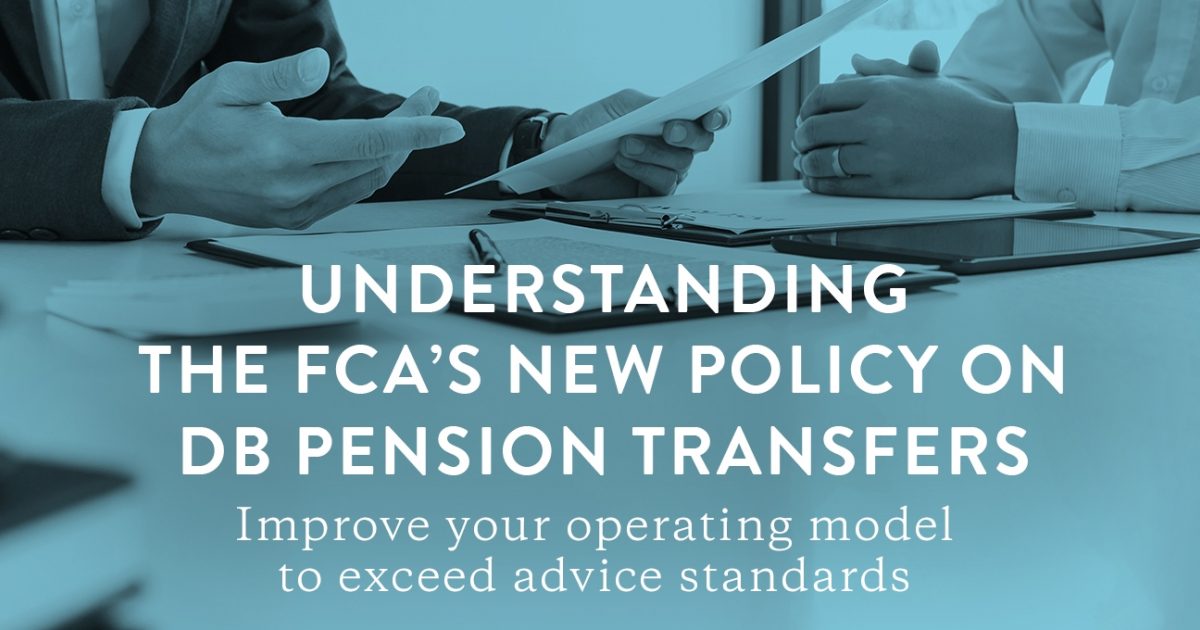 Understanding the FCA’s new policy on DB pension transfers - Huntswood